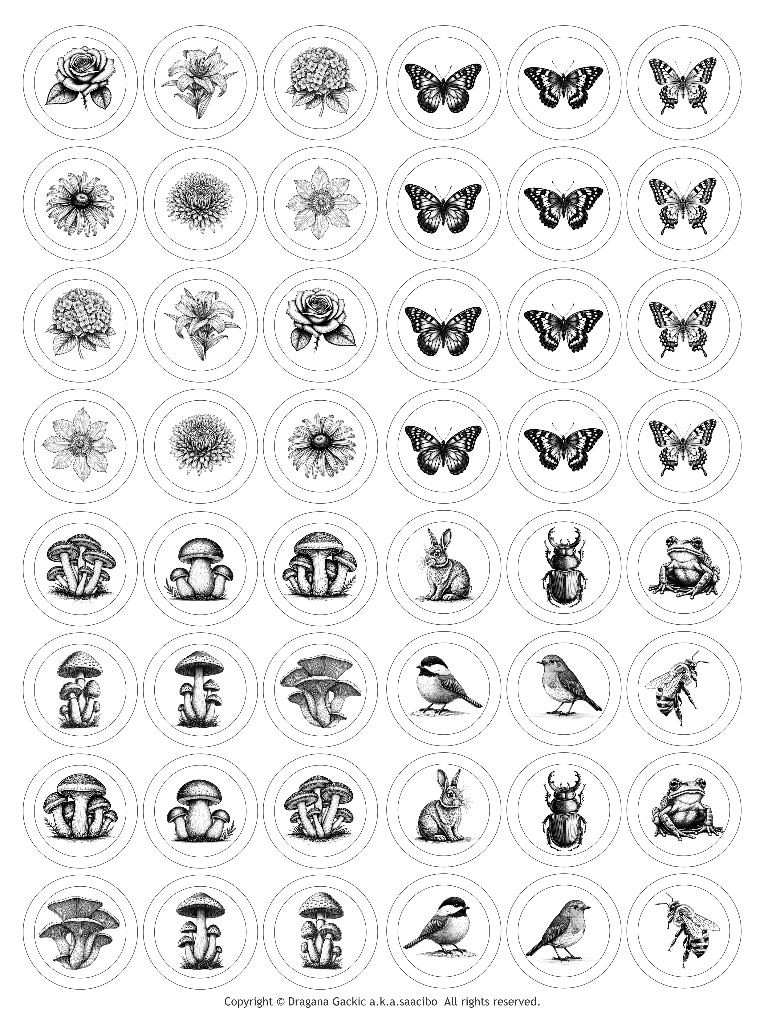 Coin Charms Printable