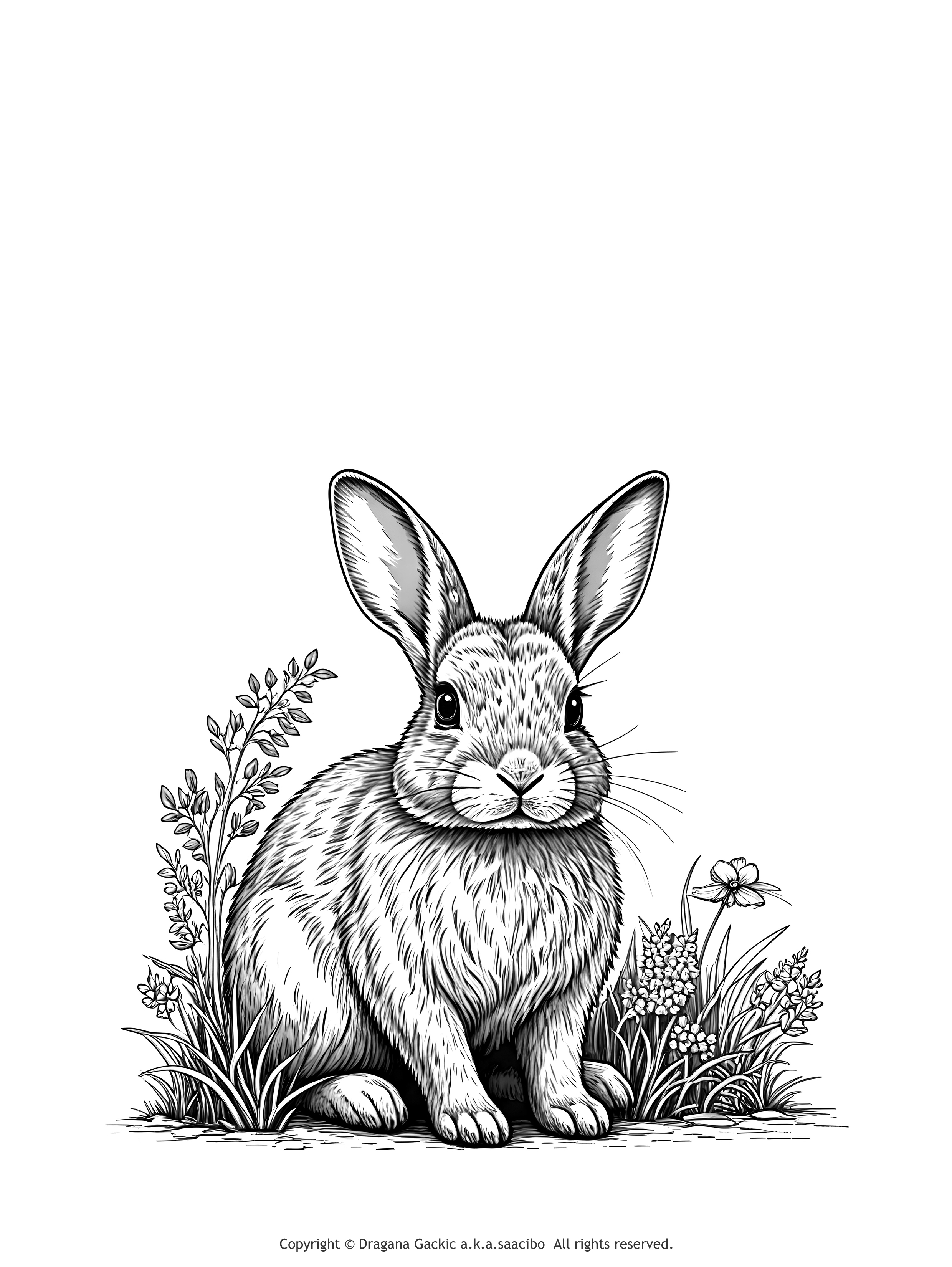 Bunny Printable Pages & Stickers