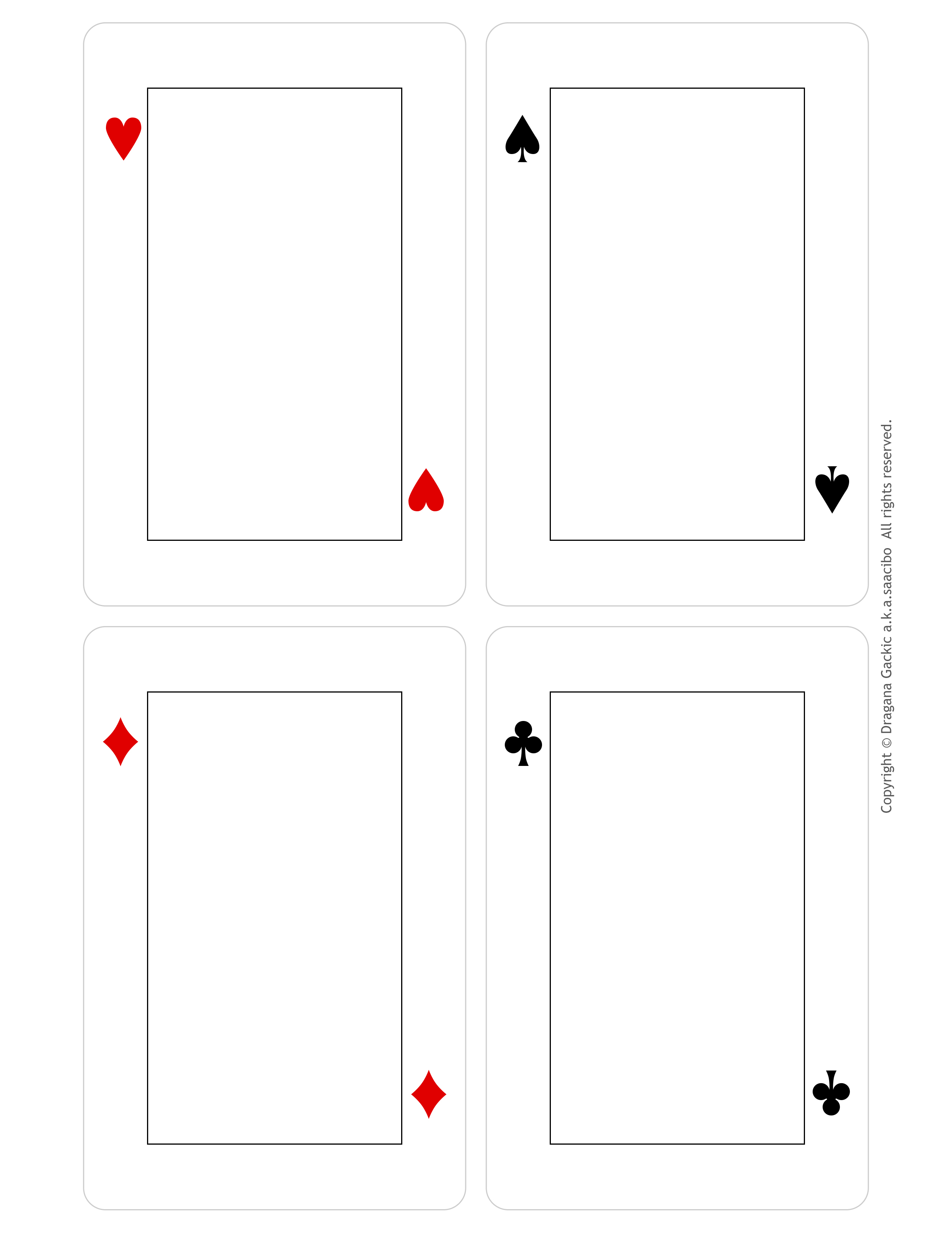 DIY Playing Cards - SAACIBO