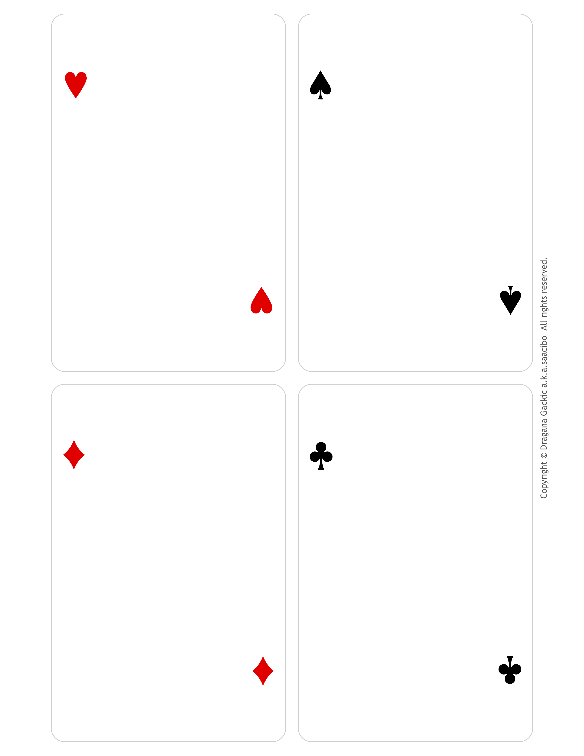 DIY Playing Cards - SAACIBO
