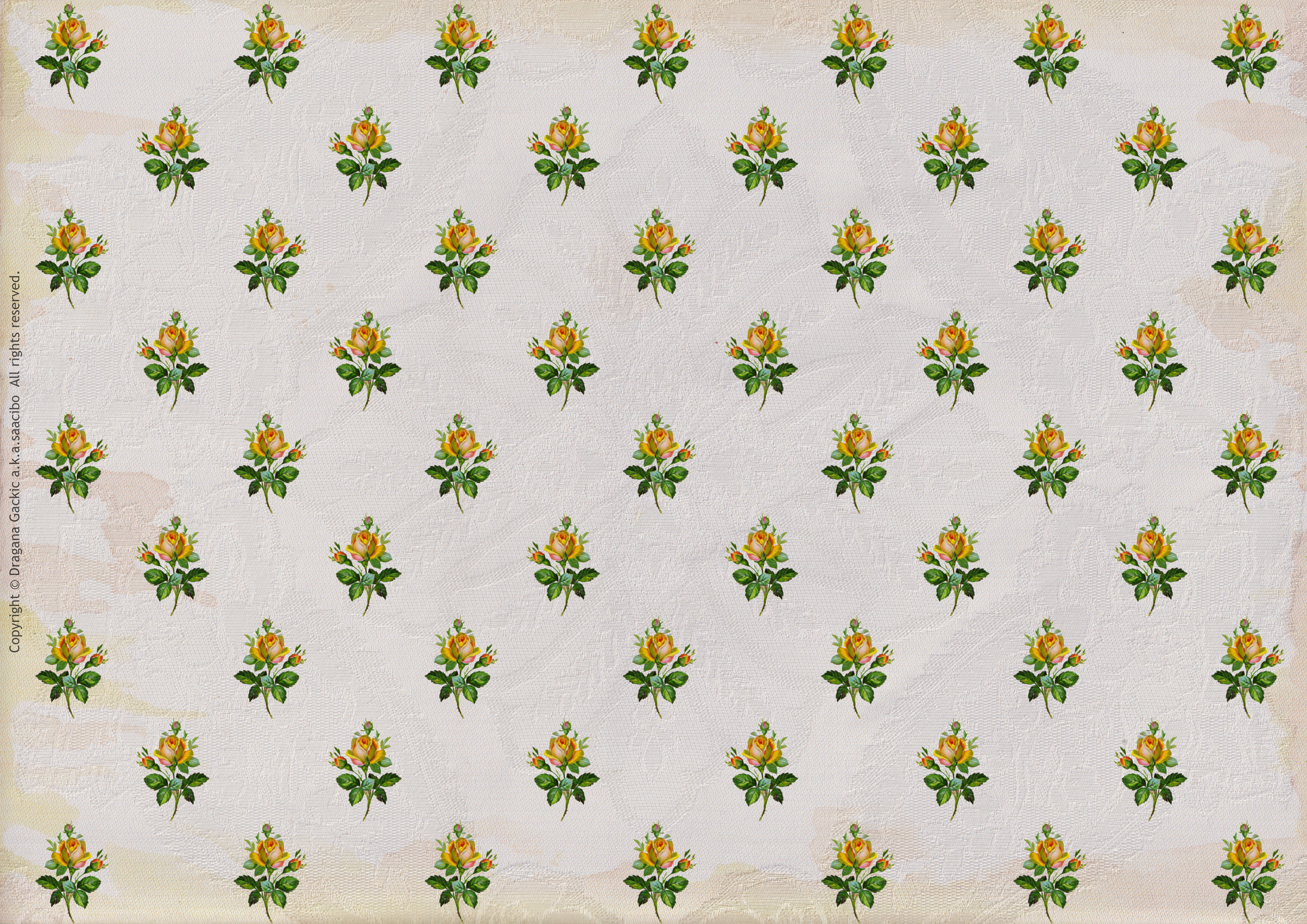 Vintage Yellow Roses Wallpapers Free Printables