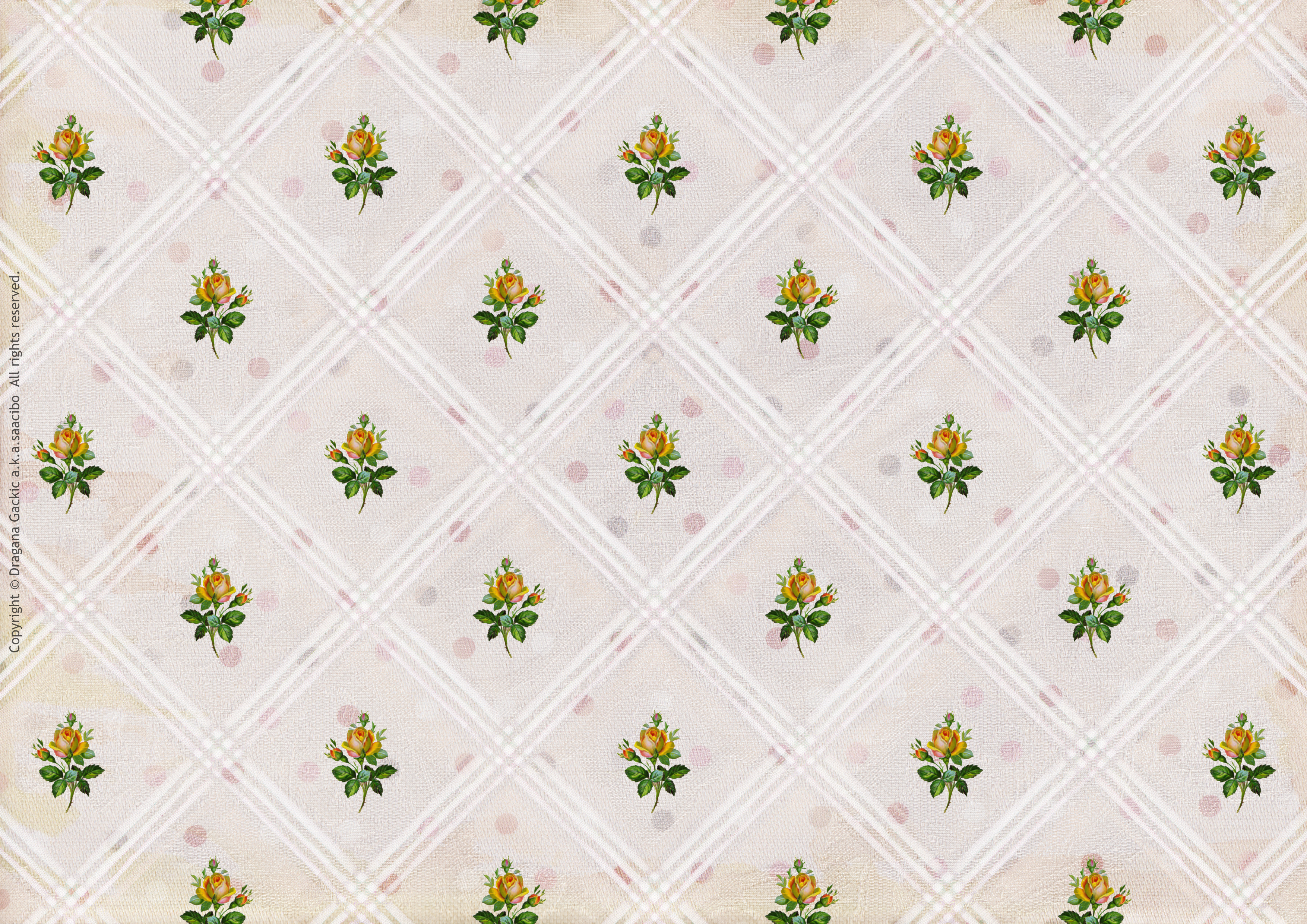 Vintage Yellow Roses Wallpapers Free Printables