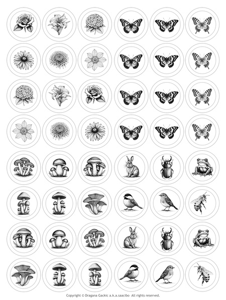 Coin Charms Printable