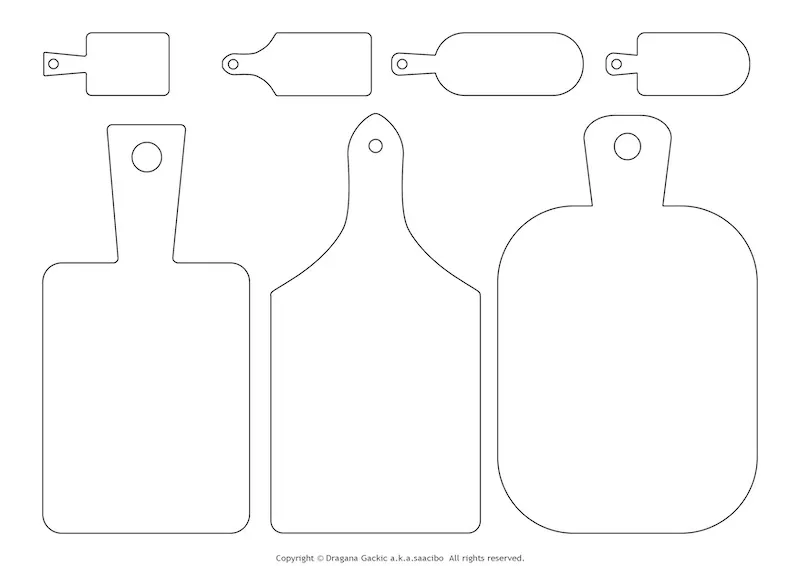 Free Printable Templates For Kitchen Theme Charms And Dangles